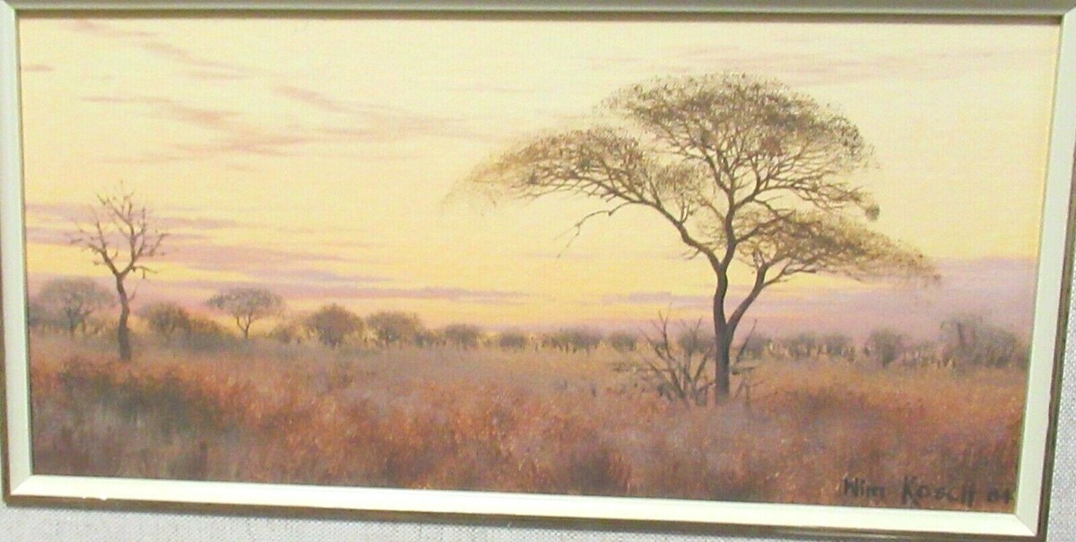 African Safari Landscape Painting