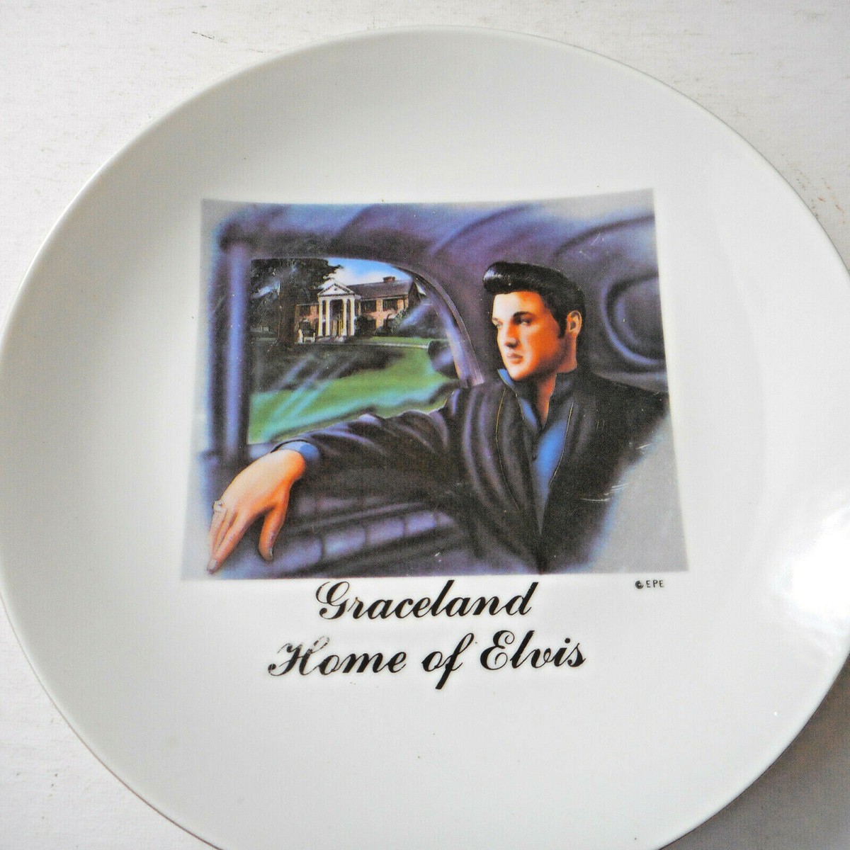 Elvis Collector Plates Ebay ELVIS PRESLEY Plate Plaque: A Shimmering