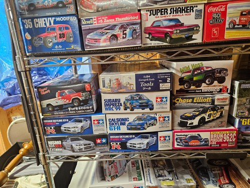 70 model car kits lot all different brands | eBay