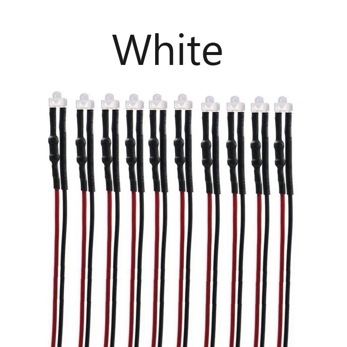 Tiny 1.8mm Smallest LED Light Bulb Clear PCB Attached Pre-Wired 5V-12V ...