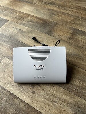 Draytek Vigor 130 ADSL2+/VDSL2 (FTTC/BT Infinity) Ethernet Modem PPPoE ...