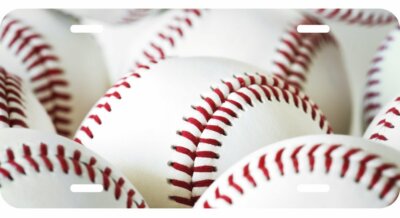 Baseball Ball Balls Pitcher Pitch MLB Aluminum Car Vanity Plate Tag ...