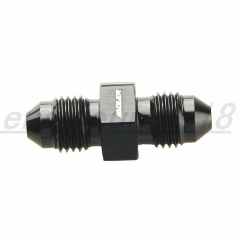 New Straight 3AN AN3 To AN-3 Male Union Fitting Adapter Aluminum Alloy ...