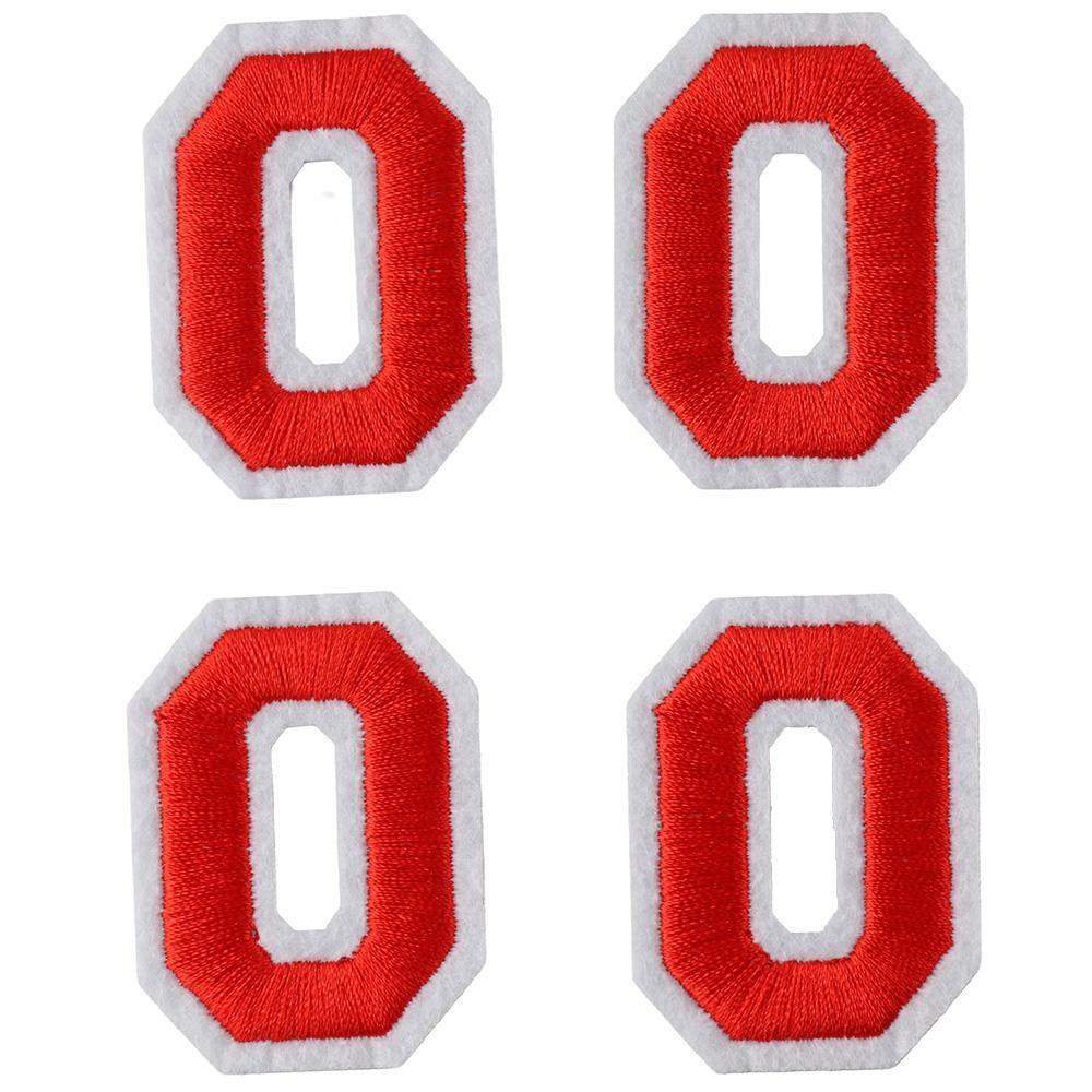 40pcs Numebrs Iron on Numbers Patches Red Number Patches for Repairing ...