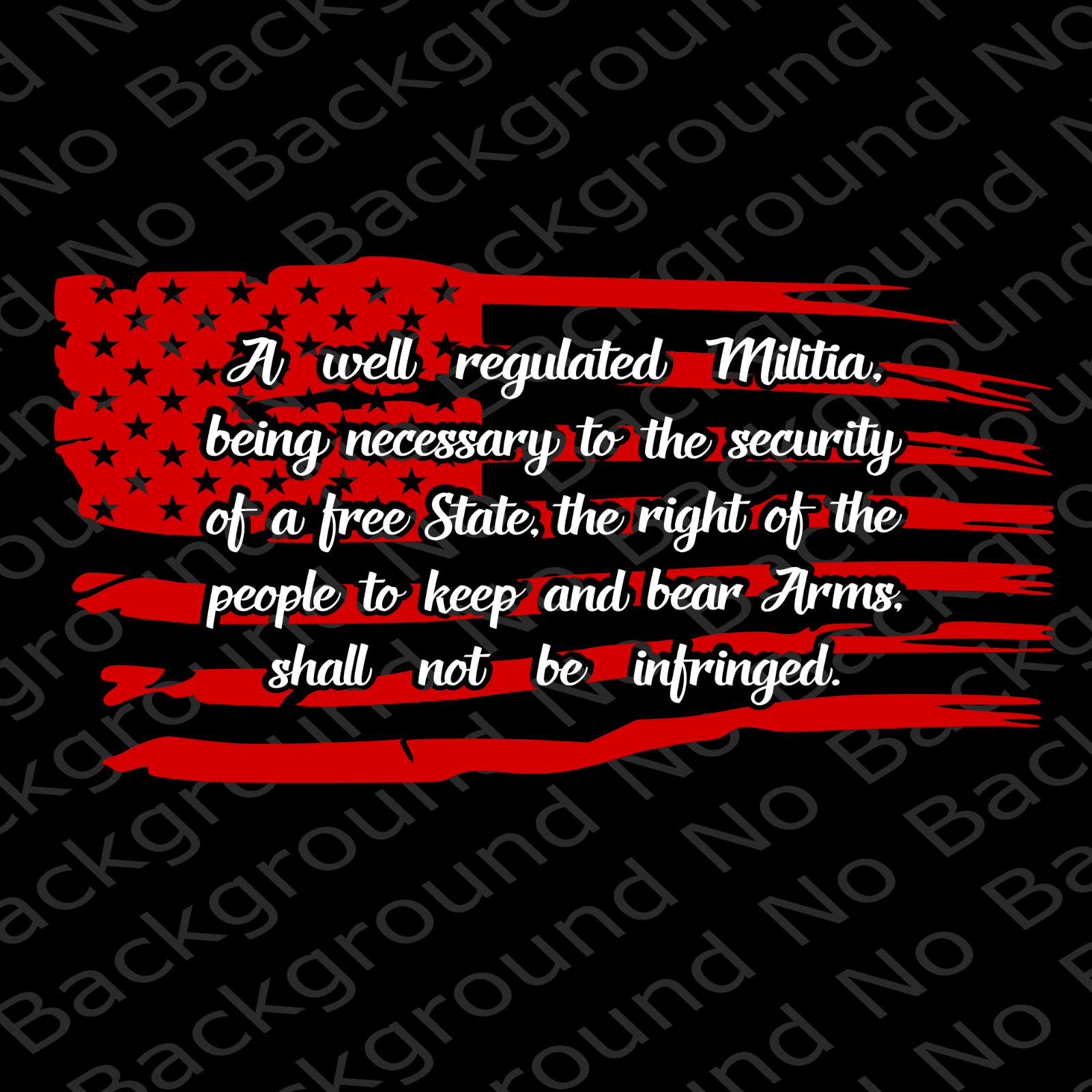 2nd Amendment Distressed USA 2A Flag Vinyl Decal Gun Rights Red States ...