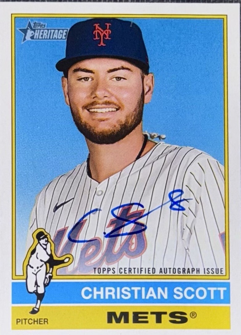 2025 Topps Heritage - Real One Autographs Christian Scott #ROA-CS (AU ...