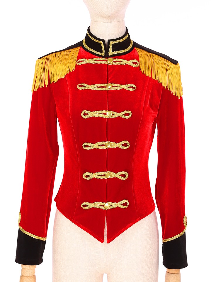 Women's Circus Ringmaster Jacket Velvet Victorian Coat Ringleader ...