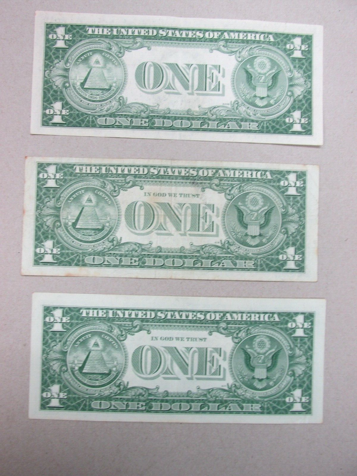Lot of 3 STAR Notes $1 Silver Certificate 1935-G 1957-B 1957-B Q3FR | eBay