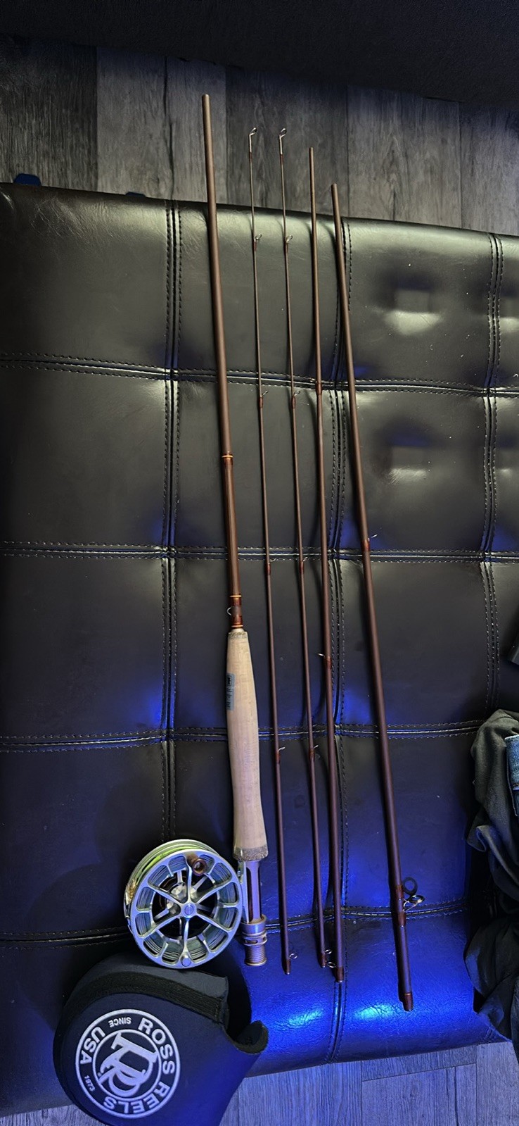 ROSS EVOLUTION LTX 5/6REEL PLATINUM WITH MOONSHINE 5WT ROD. BRAND NEW ...