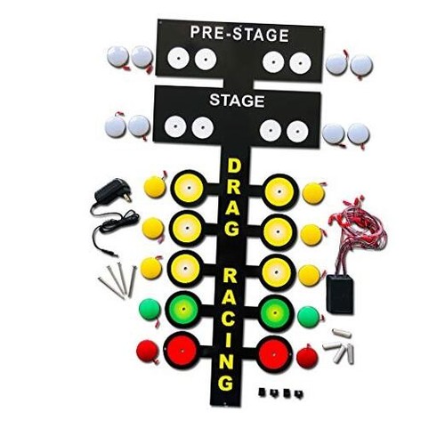 Large LED Light up Drag Racing Drag Strip Tree Metal Sign Garage Art ...