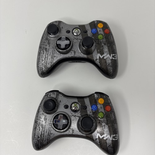 2x Xbox 360 Wireless Controllers Call Of Duty Modern Warfare 3 MW3 ...