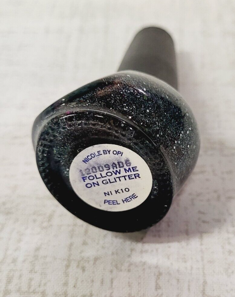 Nicole OPI Nail Polish Lacquer FOLLOW ME ON GLITTER Silver Glitter 0.5 ...