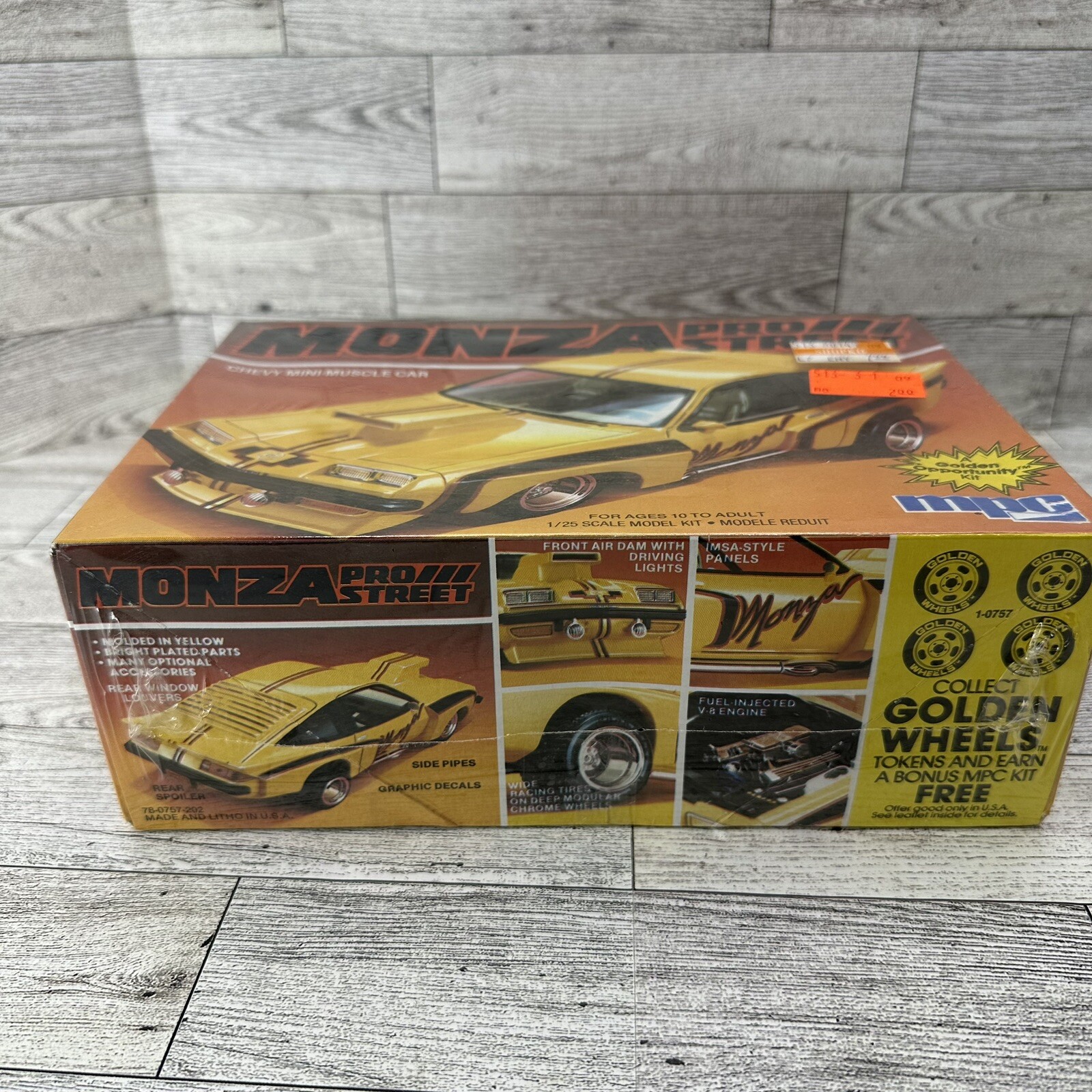 Vtg MPC 1984 Chevy Monza Pro Street Factory Sealed Model Kit 1:25 1 ...