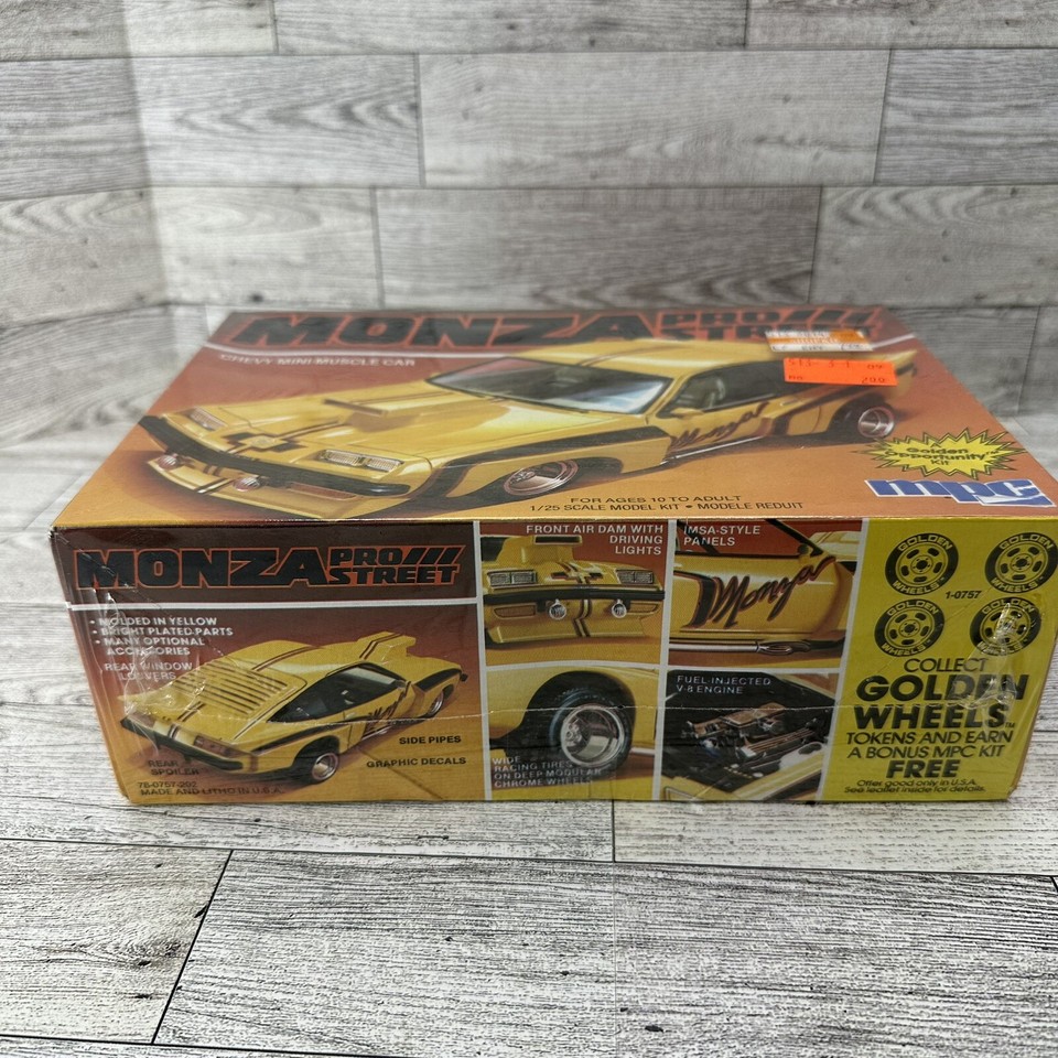 Vtg MPC 1984 Chevy Monza Pro Street Factory Sealed Model Kit 1:25 1 ...
