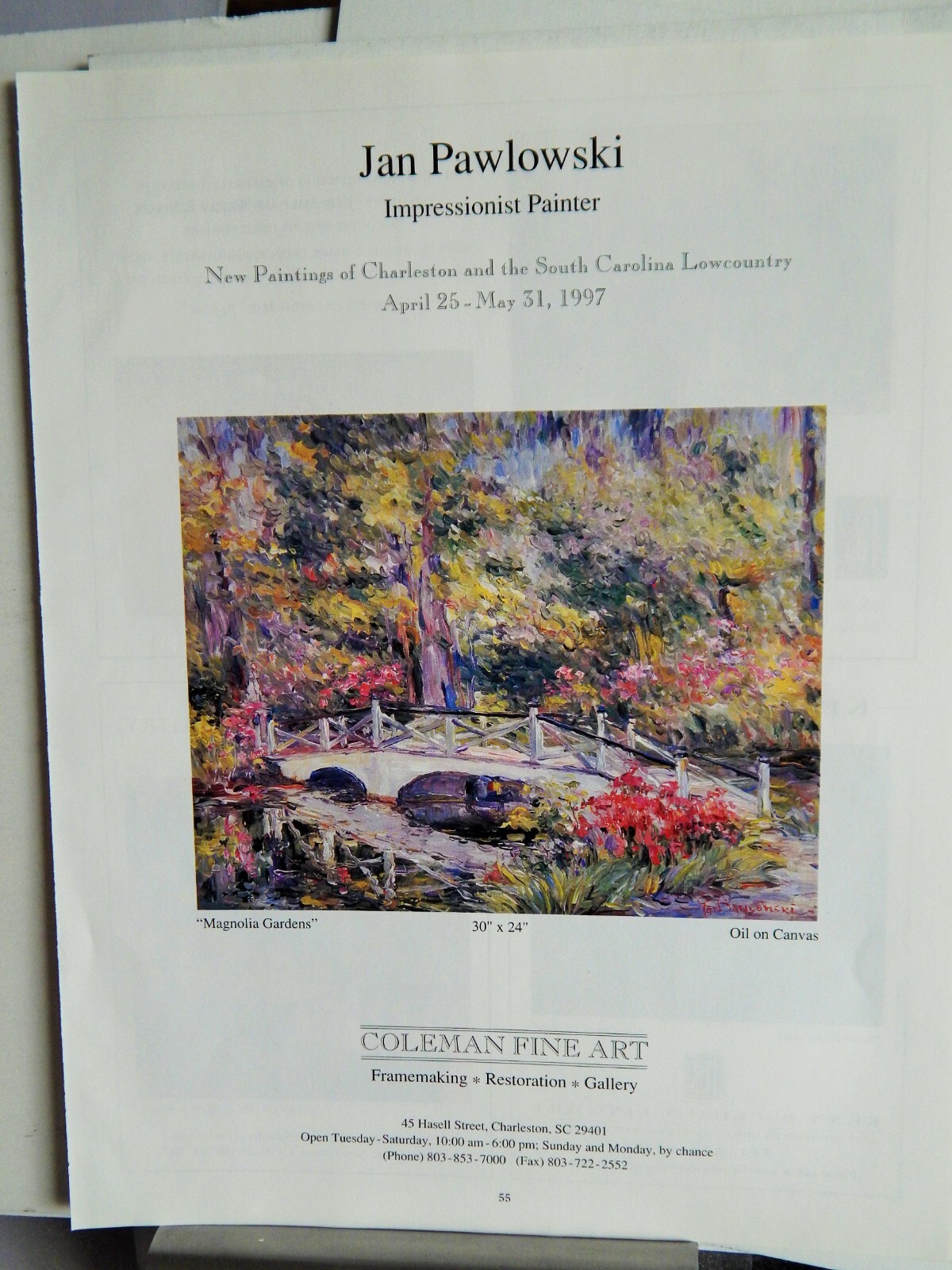 JAN PAWLOWSKI / KENN BACKHAUS / A SEELBACH ART ORIGINAL VTG 1997 ...
