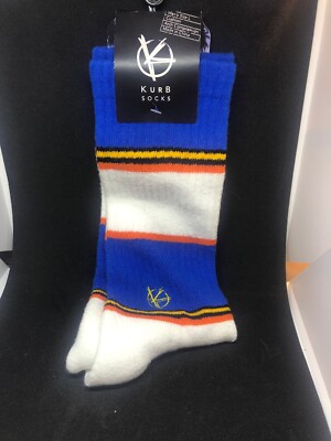 Kurb Socks Mens Socks Size Large Shoe Size 9-12 White Imperial New | eBay
