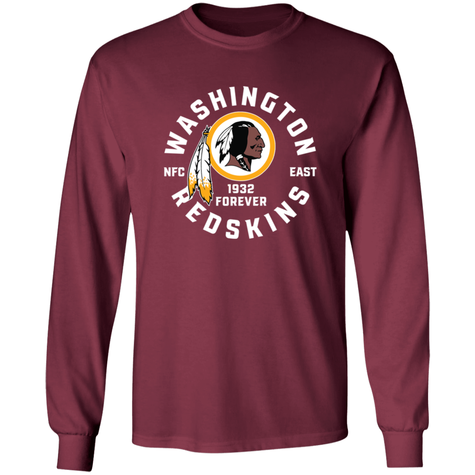 Men's Washington REDSKINS HTTR W Save the Name Long Sleeve T-Shirt ...