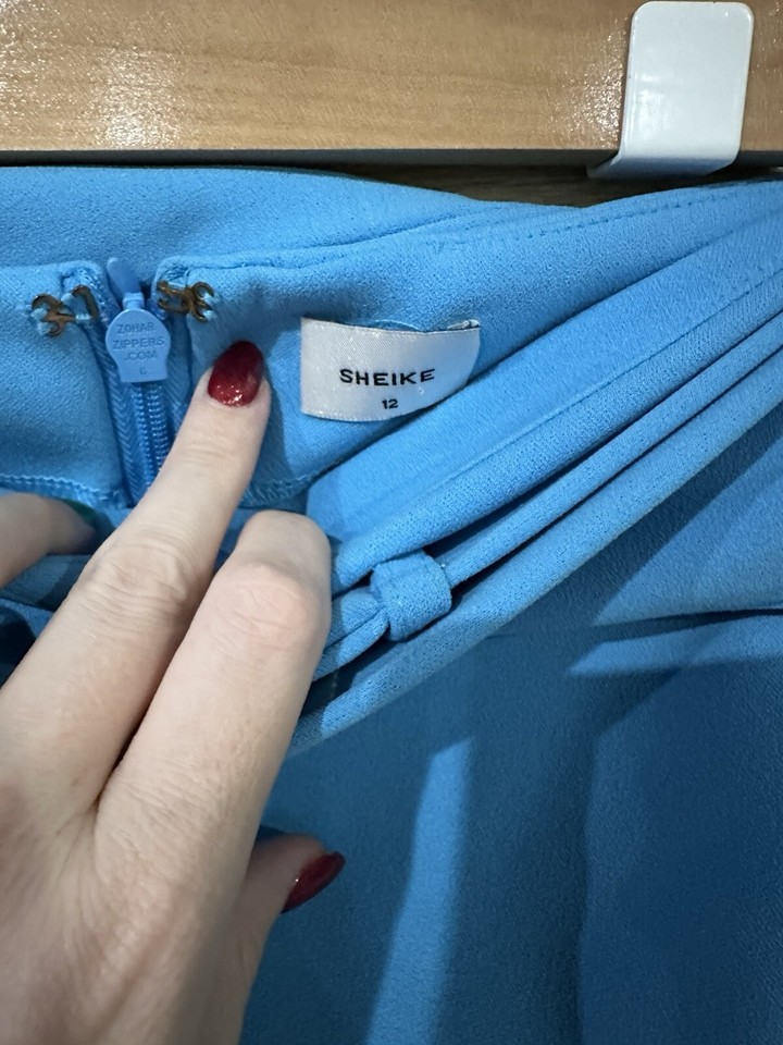 Sheike Retro Style Blue Mini Skirt Sz12. VGUC. Buy 5 Items, Get Free ...