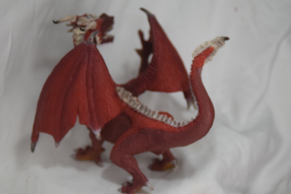 Schleich Eldrador Red Dragon Warrior Hunter Figure D-73527 5" (Retired ...