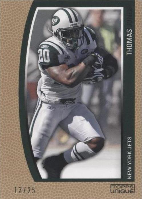 2009 Topps Unique - Thomas Jones #112 Gold Reserve /25 for sale online ...