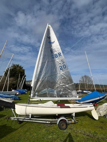 Finn Sailing Dinghy - complete boat with carbon mast ready to sail ...