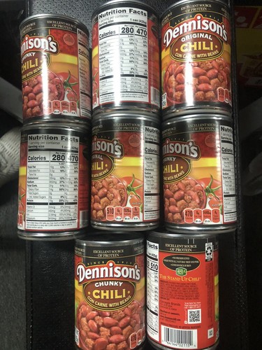 Dennison's (5) Chunky & (3) Original Chili Con Carne with Beans 15 oz 8 ...