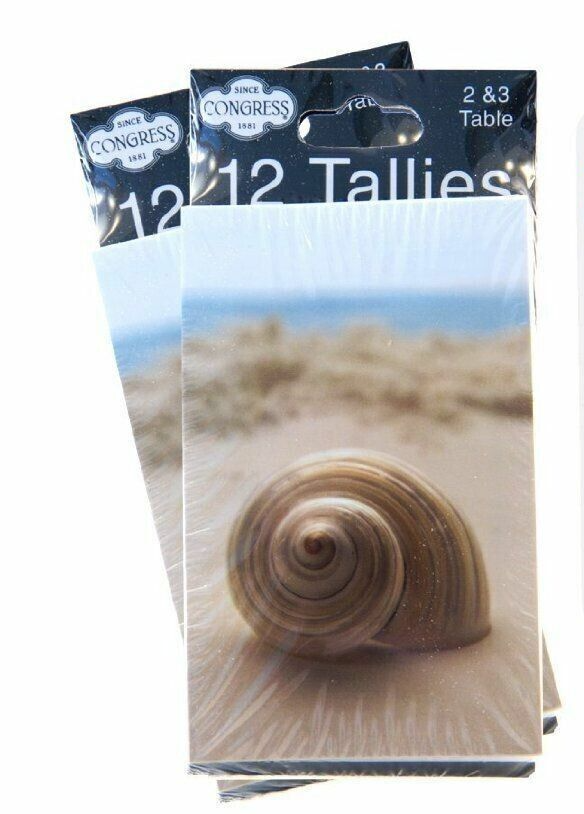 Lot 2 Congress Seashell Bridge Tallies Tally Keeping Score Playing ...