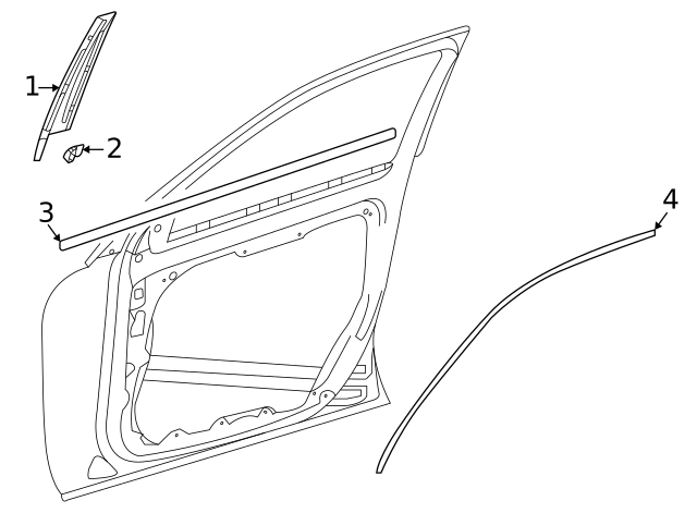 Mercedes Benz New GLS450 GLS580 2020 Left Chrome Belt Molding OE ...