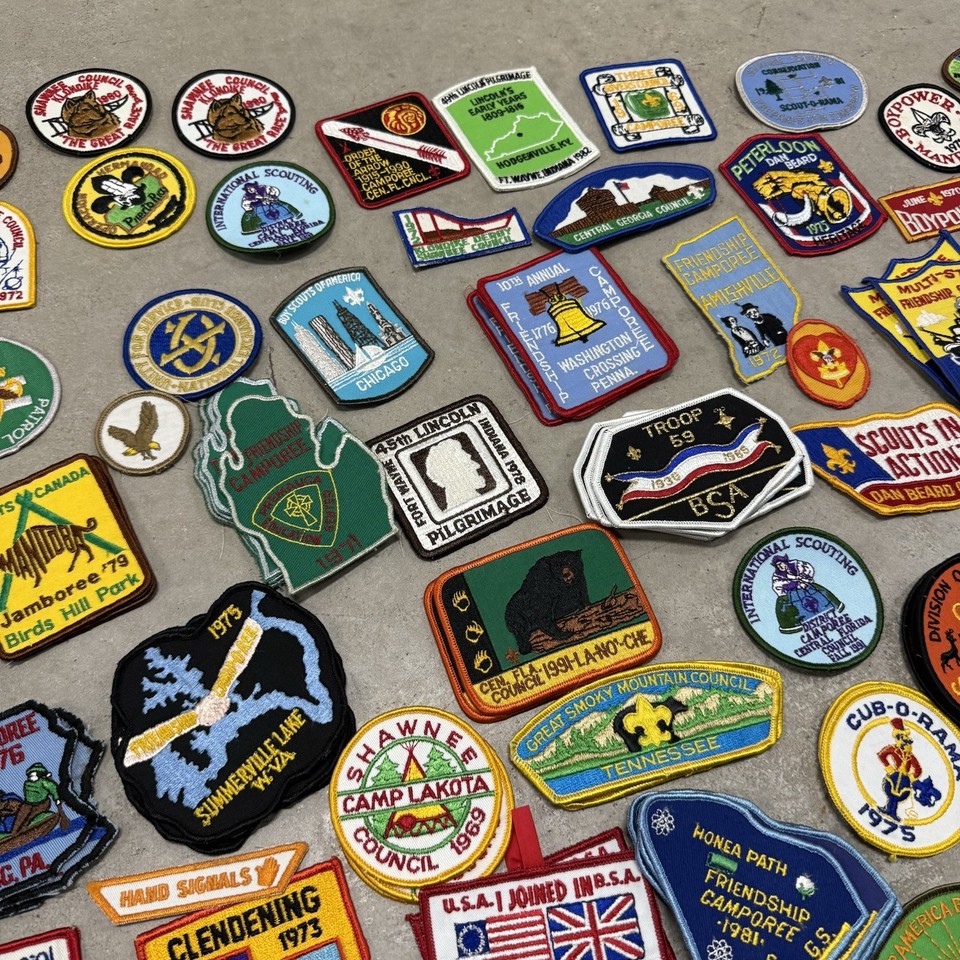 Vintage Patches Lot Of 140 Collection 1960s - 70s Boy Scouts Jambore ...