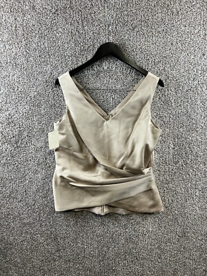 Alfred Angelo Cafe Fixed Wrap Formal Top Tank Style V Neck Women's Size ...
