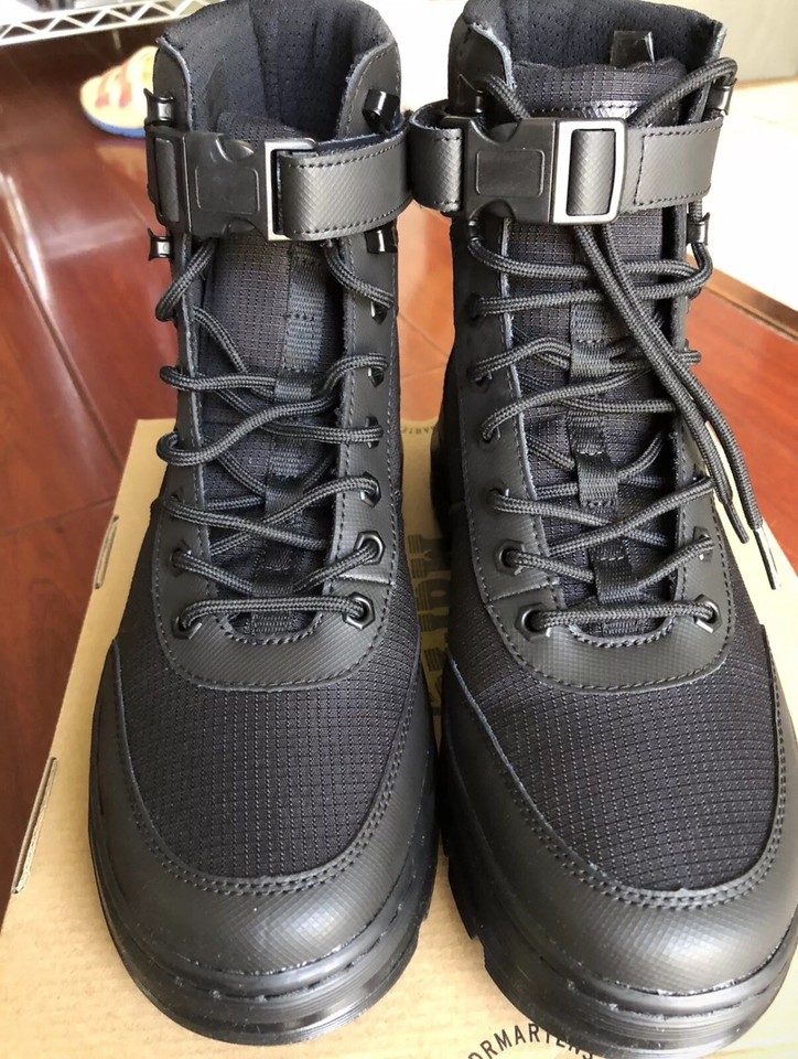 Dr Doc Martens Combs Tech II Boots Black Tactical Ripstop Lace Up Men’s ...