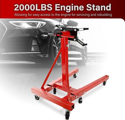 2000 LBS Engine Stand Folding Vehicle Engine Block Stand 360 Degree ...