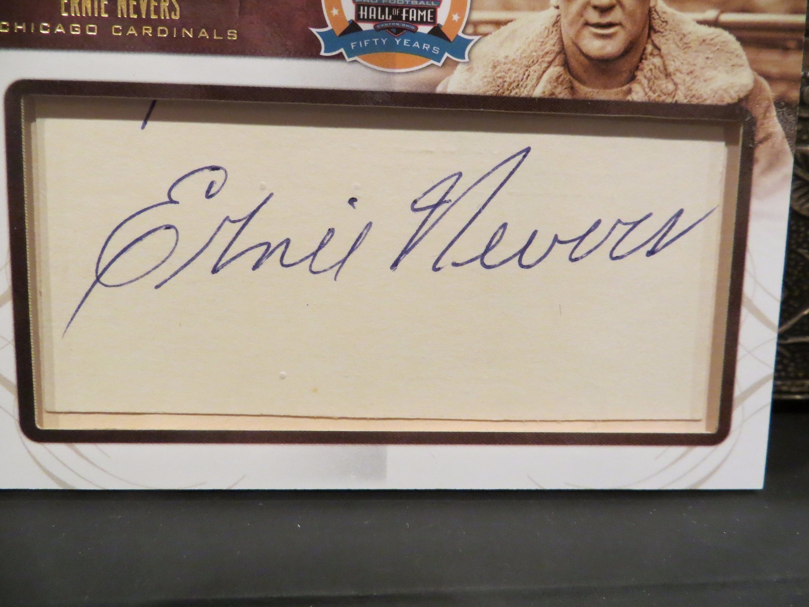 National Treasures Autograph HOF Fifty Years Cardinals Ernie Nevers 2/6 ...