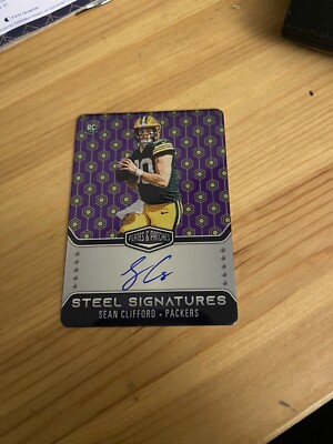 2023 PANINI PLATES & PATCHES SEAN CLIFFORD RC STEEL SIGNATURES AUTO ...