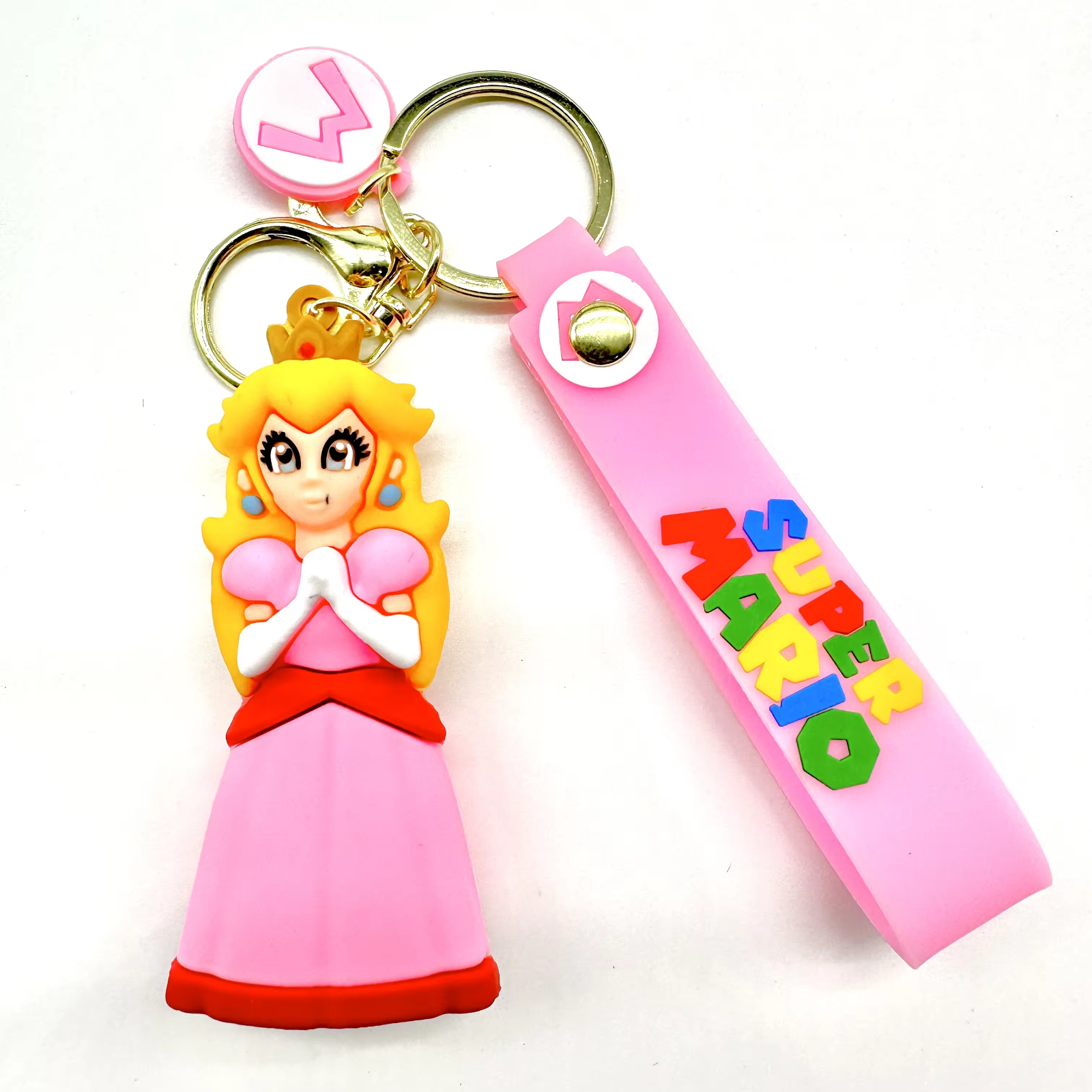 Princess Peach Keychain with straps, Super Mario Bros | eBay