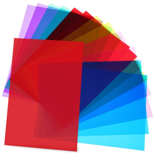 12 Pcs Camera Stage Lighting Filter Diffuser Colored Film for Lights | eBay