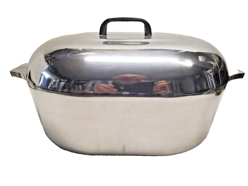 Wagner Magnalite GHC 12 Qt Oval Roaster With Lid & Trivet 11 1/2 x 18 5 ...