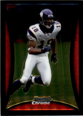 2008 Bowman Chrome Base Set Sidney Rice Minnesota Vikings #BC195 | eBay