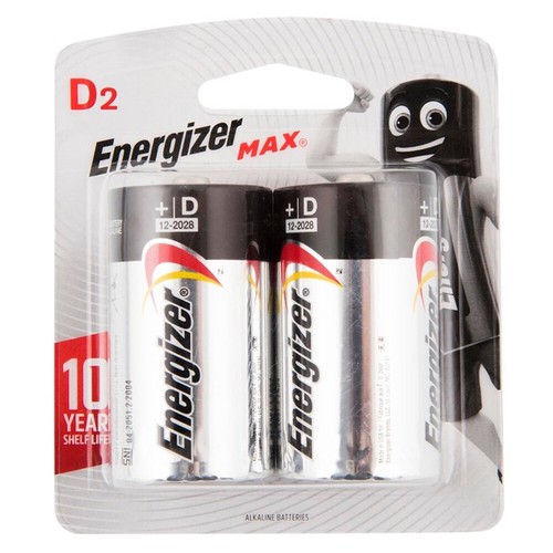 Energizer Max D E95 Alkaline Batteries Camera Toys Battery Long Lasting ...