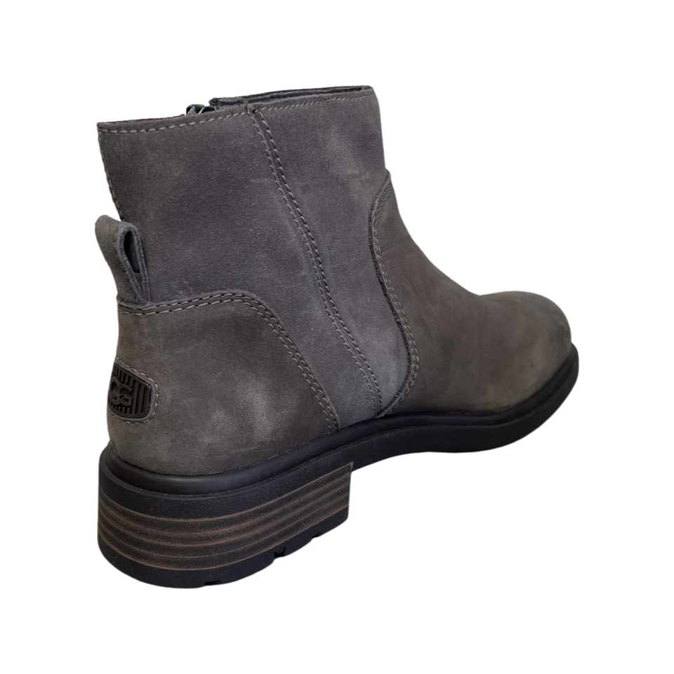 UGG Women's Harrison Black Brown Grey Waterproof Zip Leather Boots ...
