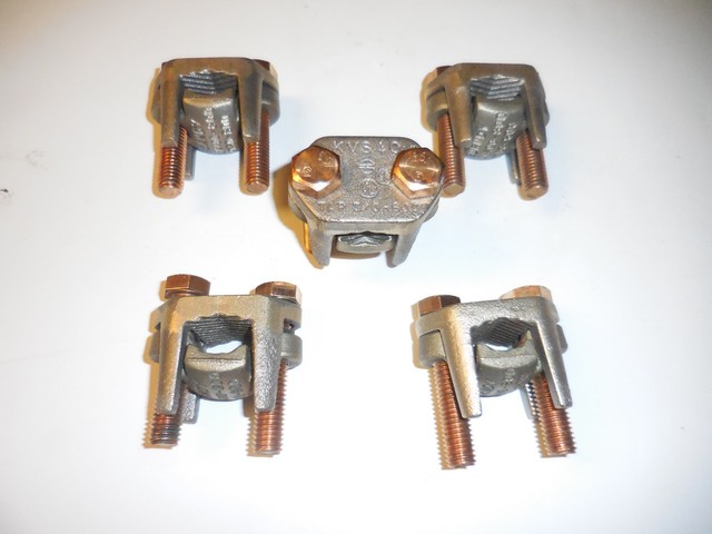 1 PC BURNDY KVS40 2 Split Bolt Connector Tap 3/0 800mcm Lug Mechanical ...