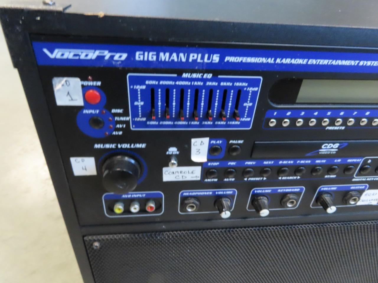 VOCOPRO GIG MAN PLUS PROFESSIONAL KARAOKE SYSTEM MULTI-FORMAT (NO ...