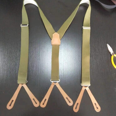 REPRO WW2 GERMAN ARMY OFFICER'S INTERNAL TROUSERS SUSPENDERS Y-STRAPS ...