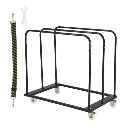 Folding Table Cart, Heavy Duty Table Dolly w/ 4 Wheels, Drywall Dolly ...