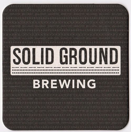 Solid Ground Brewing Co Beer Coaster Diamond Springs CA | eBay