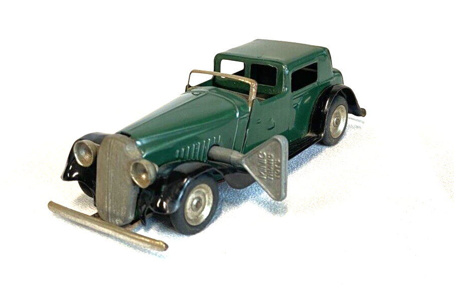 Tri-Ang Minic Toys Tin Wind Up Green Black Roadster England W Key Works ...