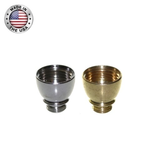 USA MADE Tobacco Pipe parts - (2) BRASS Standard Metal Bowl + Screen ...