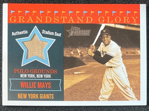 2003 Topps Heritage Grandstand Glory Polo Grounds Willie Mays GG-WM ...