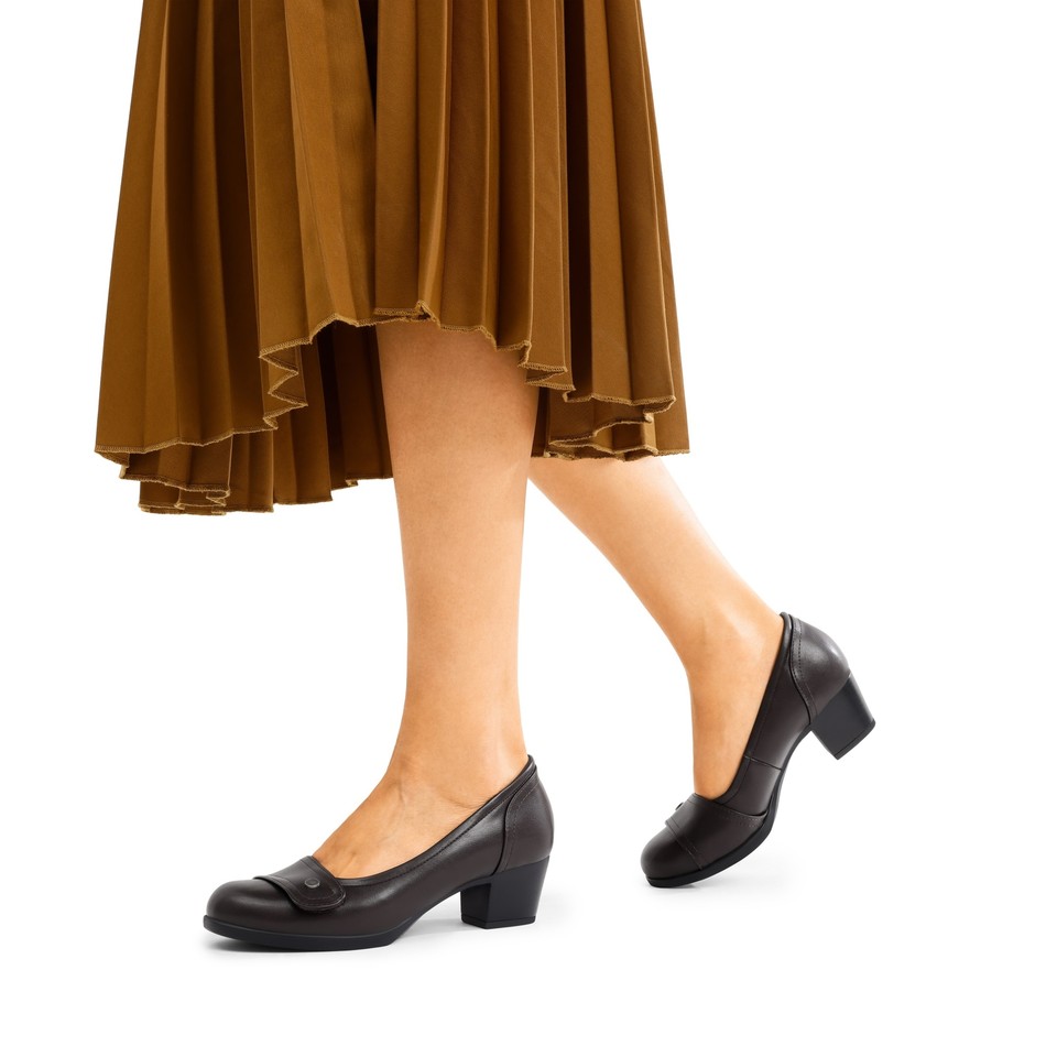 Women Low Chunky Heel Pumps Office Work Walking Dress Pump Shoes | eBay