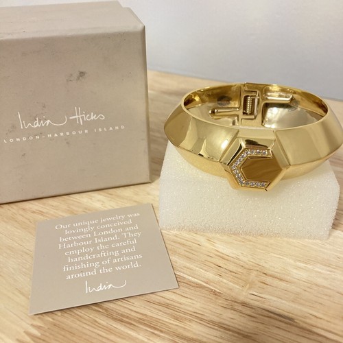 India Hicks Casino Cuff Bracelet, Gold NIB Retired Item HTF | eBay